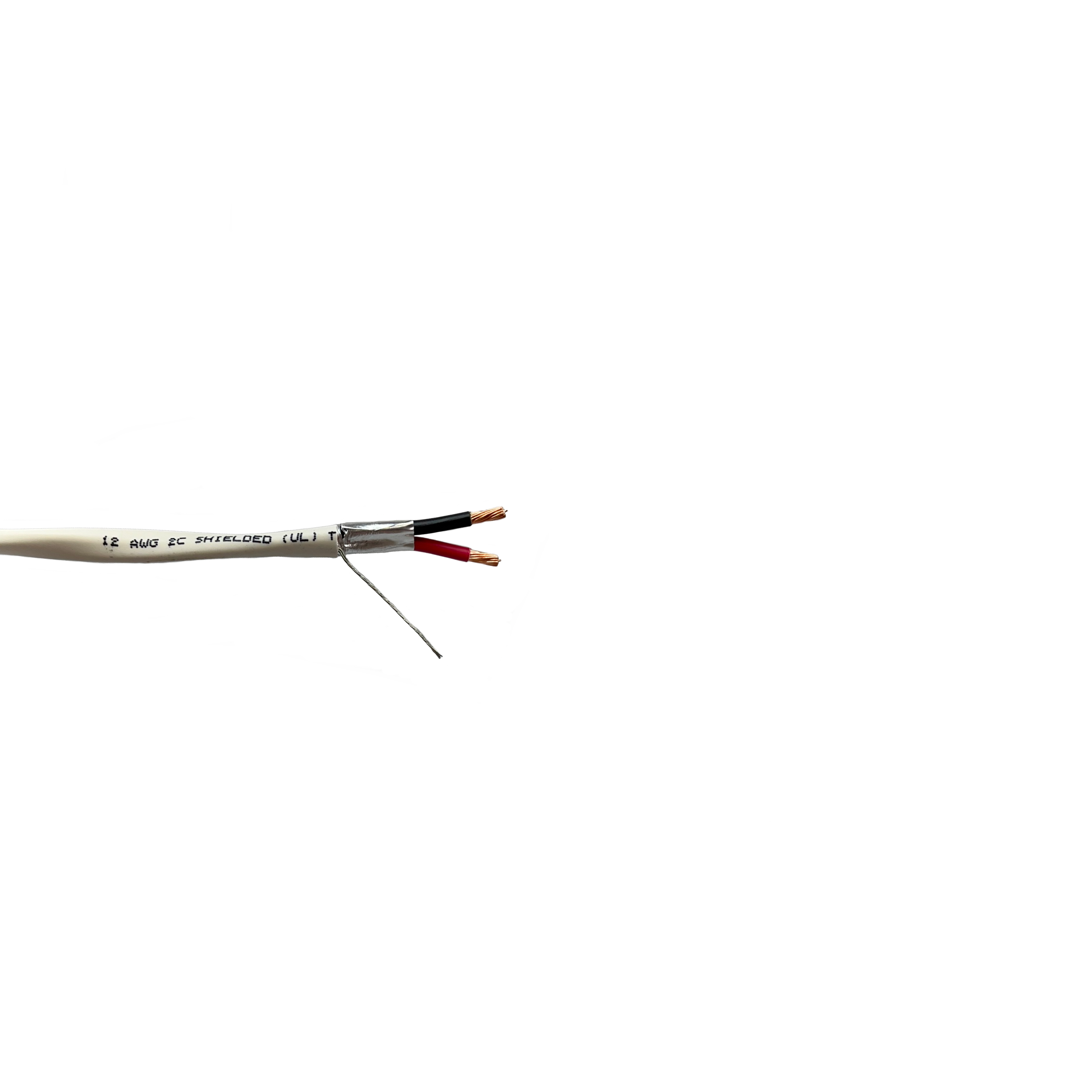 12 AWG 2 Conductor Plenum Shielded CL3P Security Alarm Cable 500ft and – Custom Cable Connection
