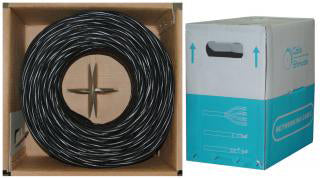 Cat5e Shielded Solid PVC Cable - 1000ft - Custom Cable Connection