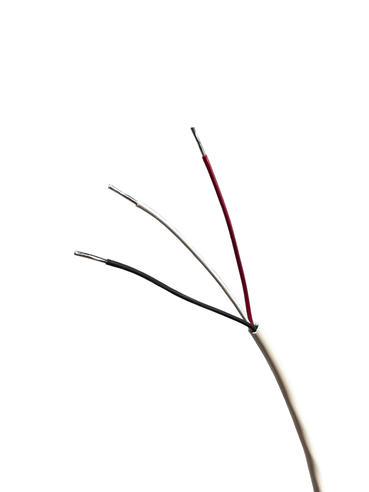 DB9 Serial to Blunt 22 AWG Plenum White Jacket Serial Cable - Custom Cable Connection