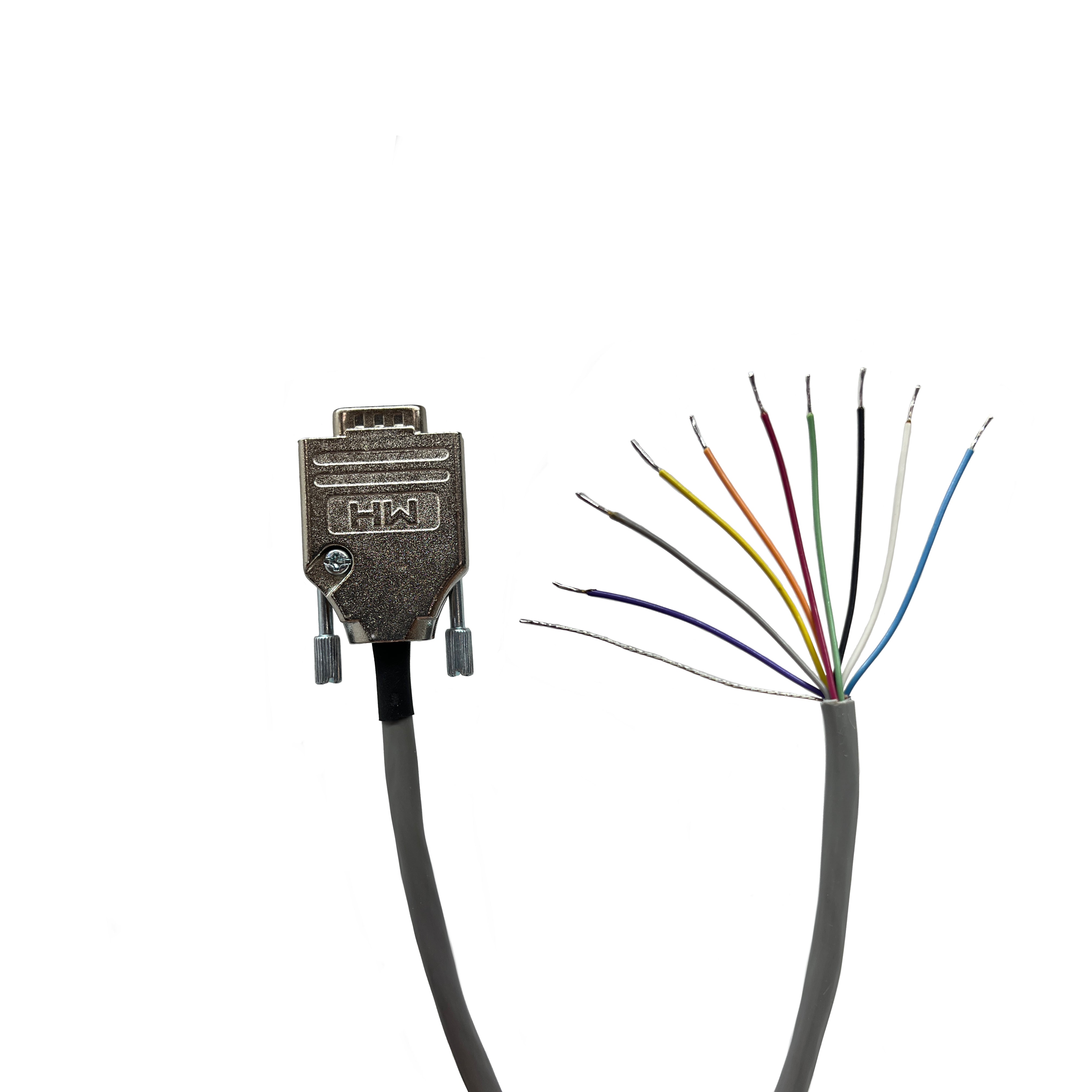 DB9 RS-232 Male to Blunt - Serial Breakout Cable – Custom Cable Connection