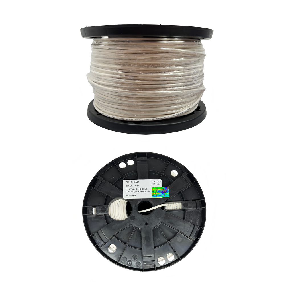 18 AWG 4 Conductor Stranded Shielded Plenum Cable – Custom Cable Connection