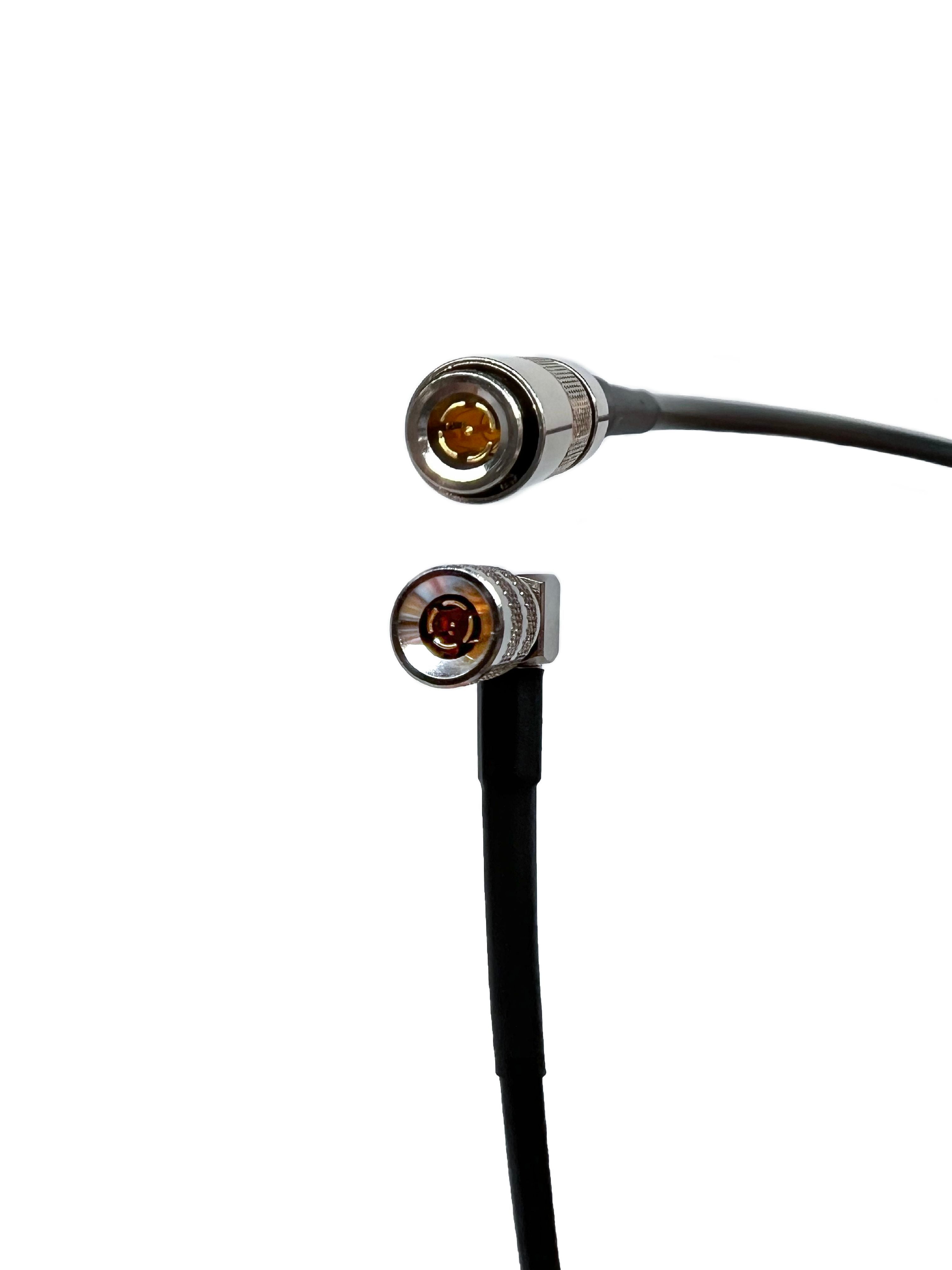Din 1.0/2.3 to Din 1.0/2.3 Right Angle HD-SDI 6G Coaxial Cable – Custom Cable Connection