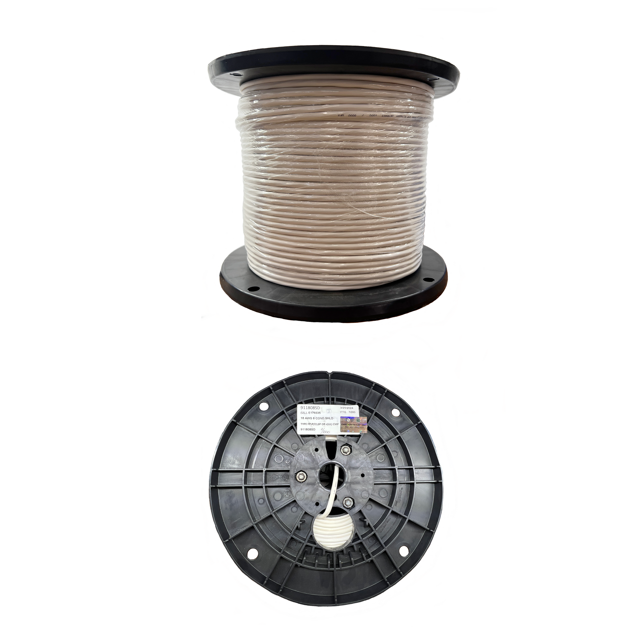 18 AWG 8 Conductor Stranded Shielded Plenum Cable - Custom Cable Connection