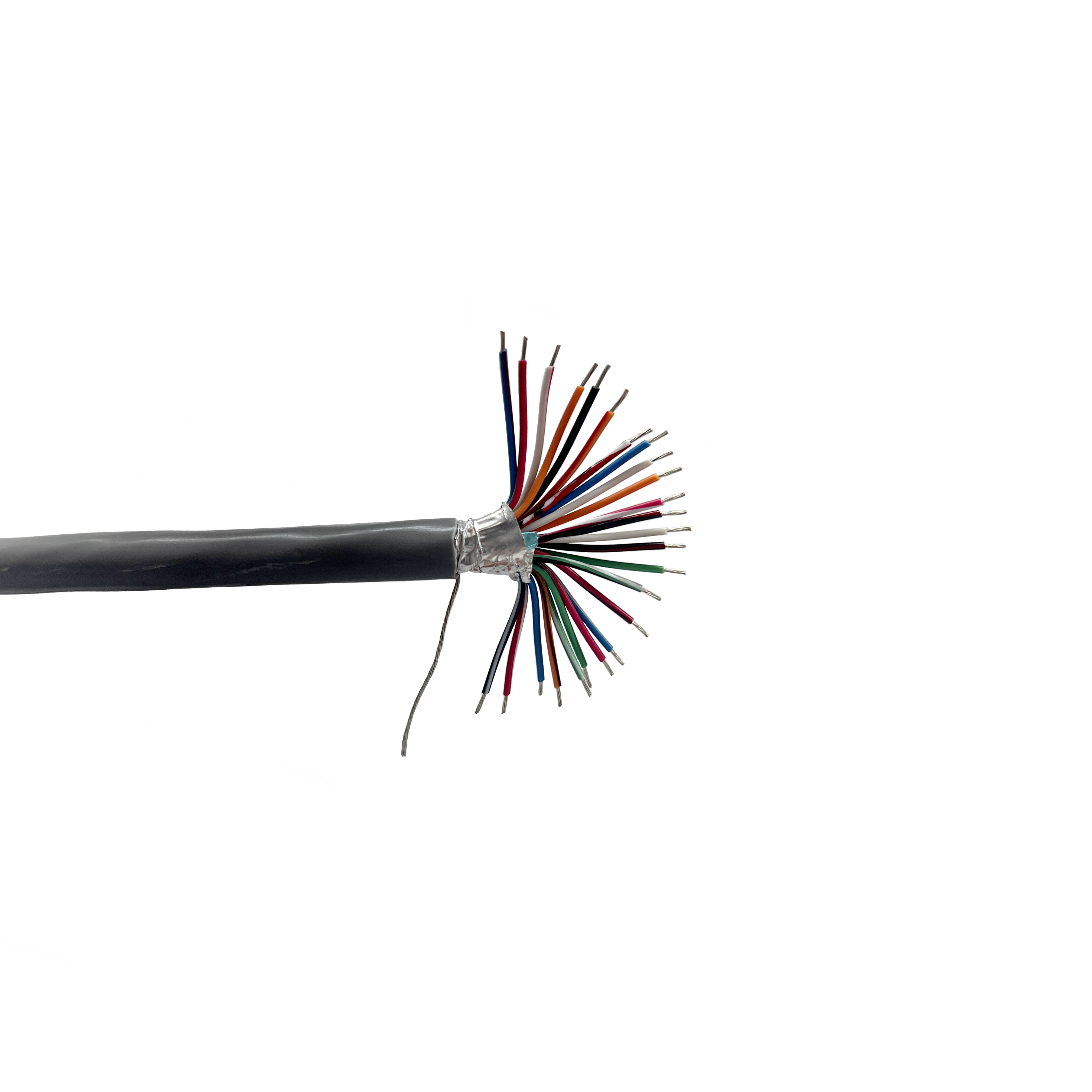 24 AWG 25 Conductor Shielded Cable PVC Jacket - Sold Per Foot – Custom ...