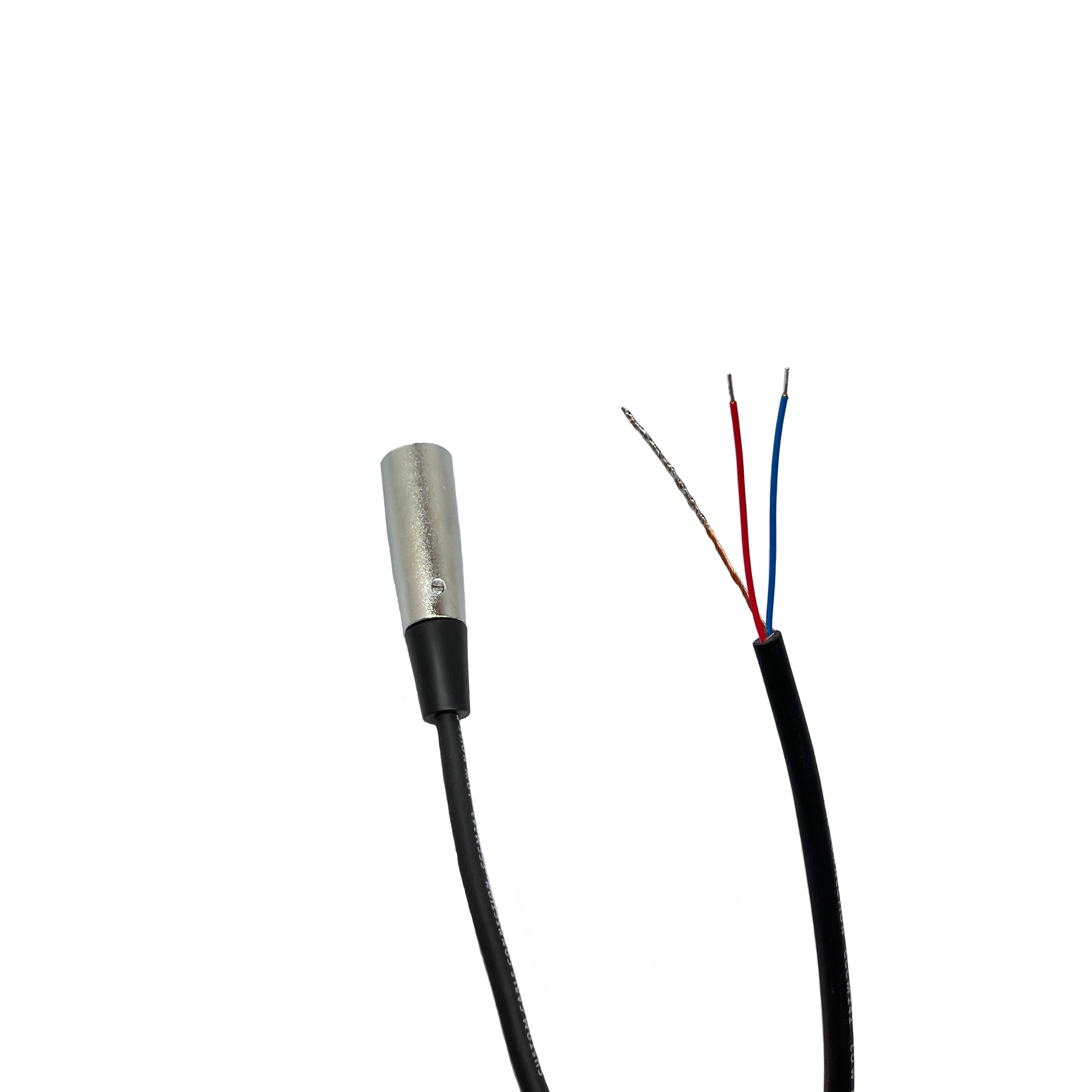 XLR 3 Pin Male to Blunt Install Cables - 24 AWG Flexible Shielded Audi ...