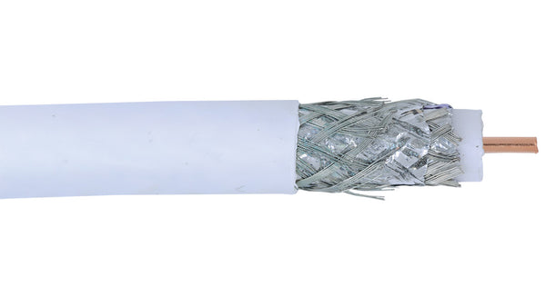 RG11 Quad Shield Plenum Video Coaxial Cable, White Jacket Commscope-22 ...