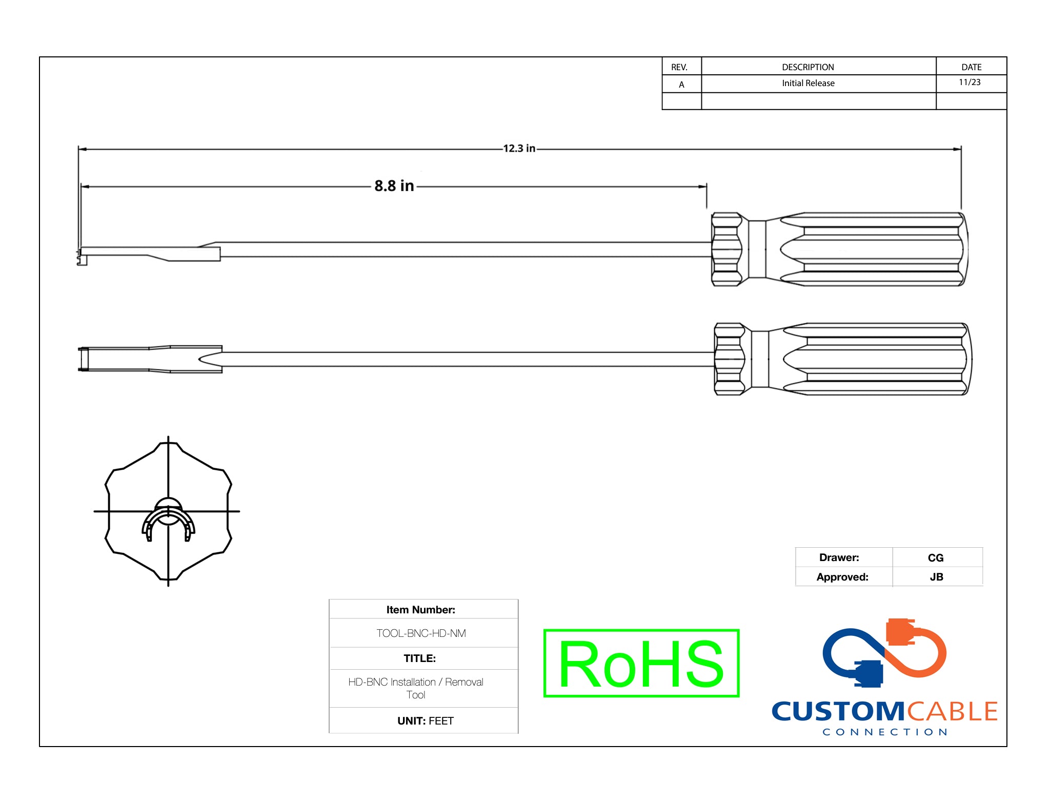 HD BNC Series Installation and Removal Tool – Custom Cable Connection