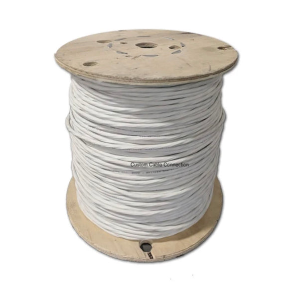 12 AWG 2 Conductor Plenum Shielded CL3P Security Alarm Cable 500ft and - Custom Cable Connection