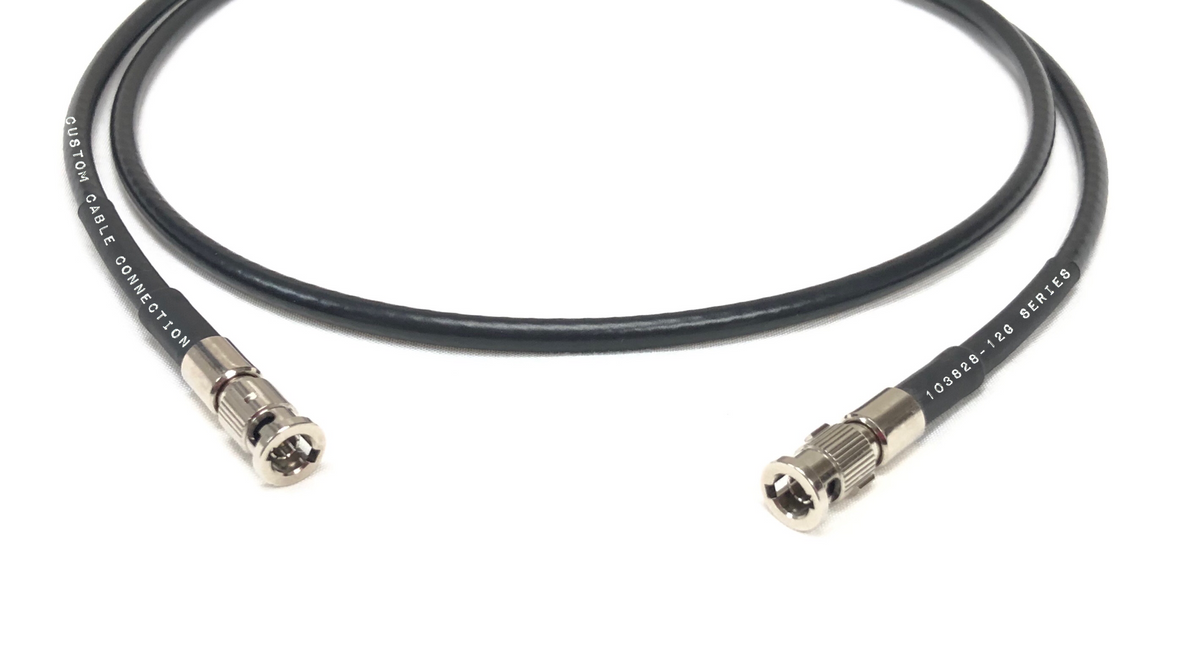12G Rated High Density Micro BNC HD-SDI Belden 4855R Video Adapter Cab - Custom Cable Connection