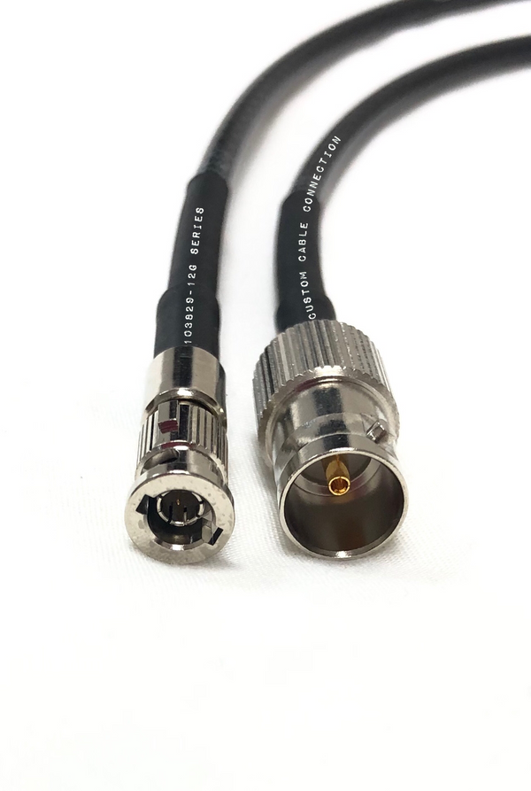 12G Rated BNC Female to HD Micro BNC Belden 4855R HD-SDI Video Adapter - Custom Cable Connection