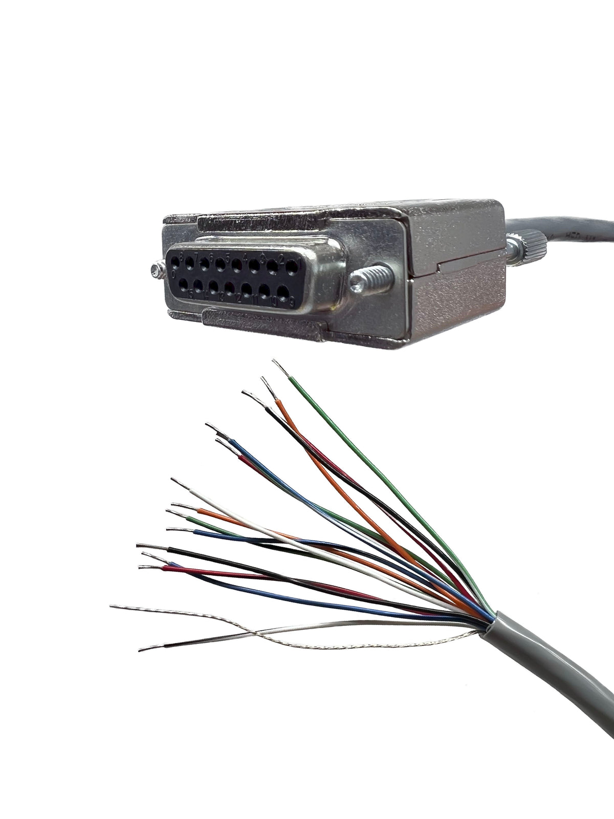 DB15 Female to Blunt Stripped and Tinned 15 Conductor Rainbird Cable ...
