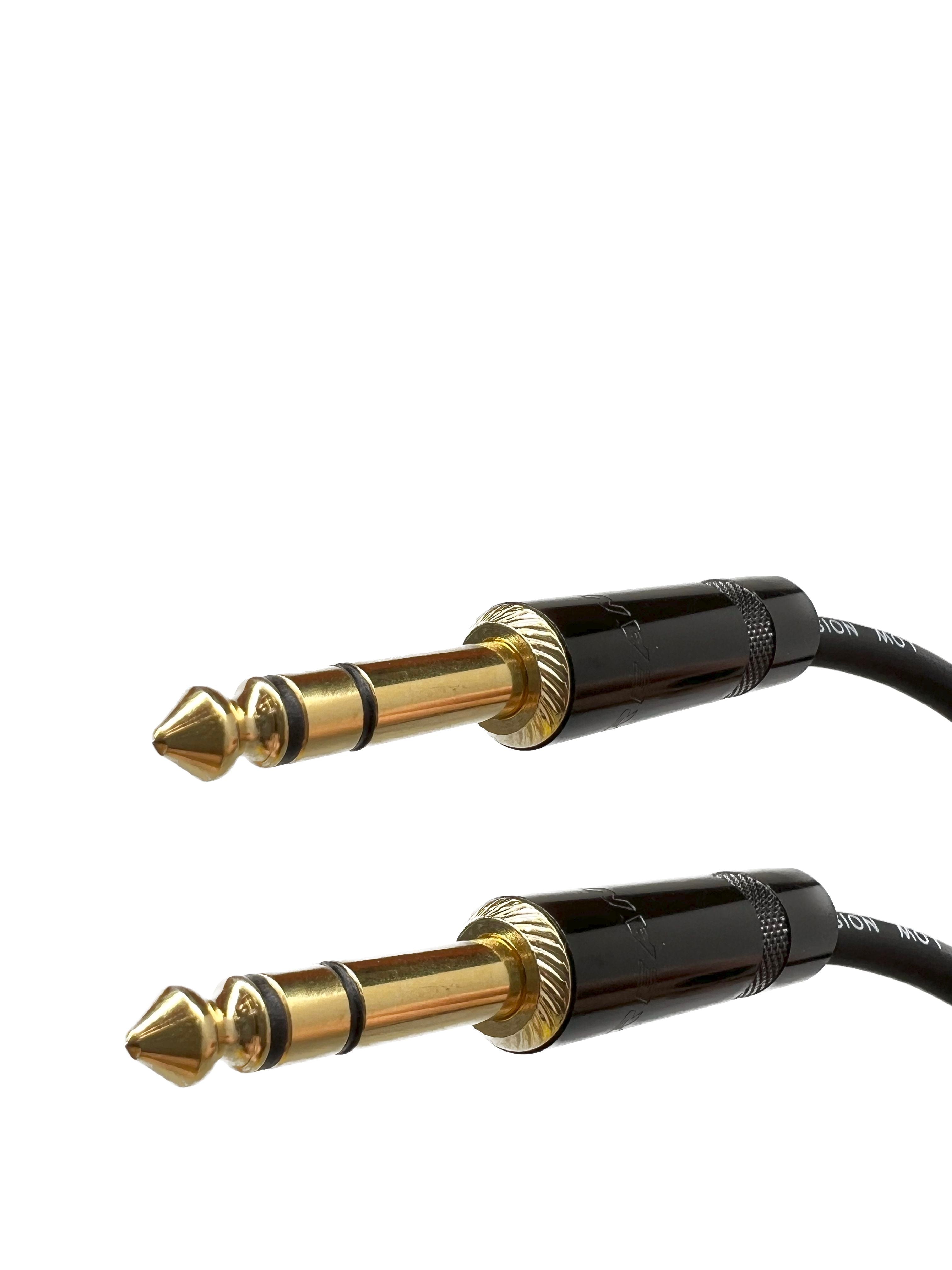 Pro Audio 1/4 inch TRS to 1/4 inch TRS Balanced Cable with Rean NYS228 ...