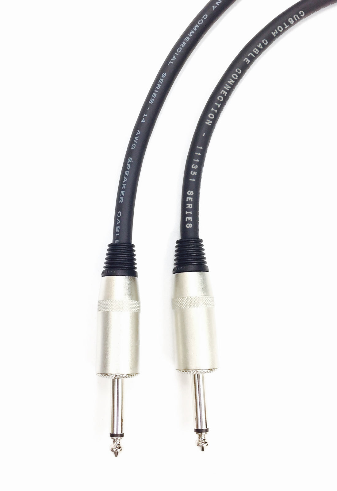 1/4" to 1/4" Speaker Cable 14 AWG 2 Conductor - Custom Cable Connection