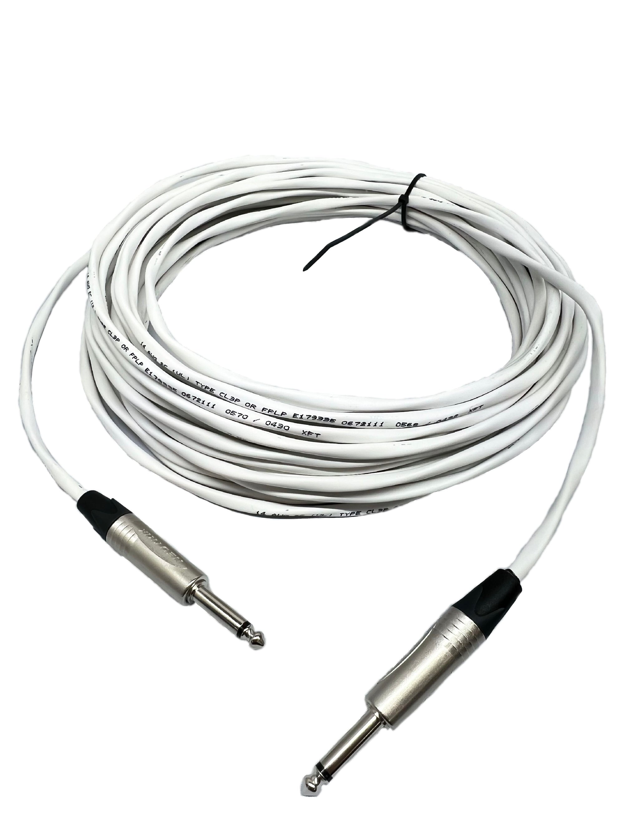 1/4" to 1/4" Plenum Speaker Cable 14 AWG 2 Conductor - Custom Cable ...