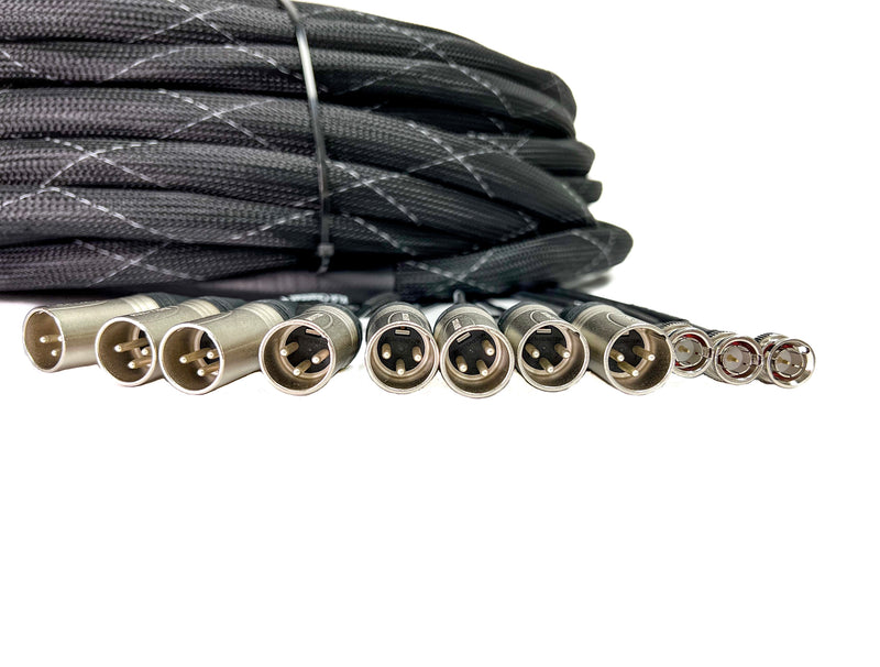 3 Channel BNC HD-SDI (RG6 Belden 1694A) and 8 Channel XLR - Snake Cabl ...