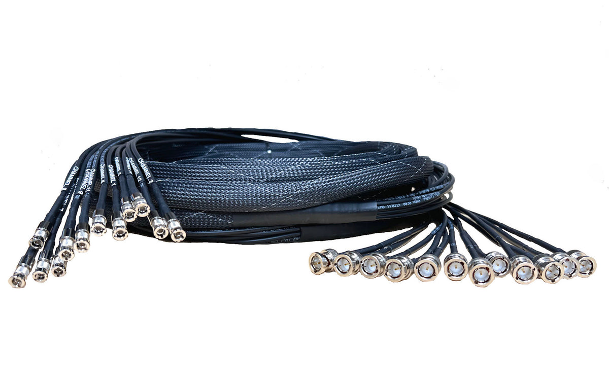 12 Channel SDI Snake Cable - 6G - BNC to HD-BNC - Custom Cable Connection