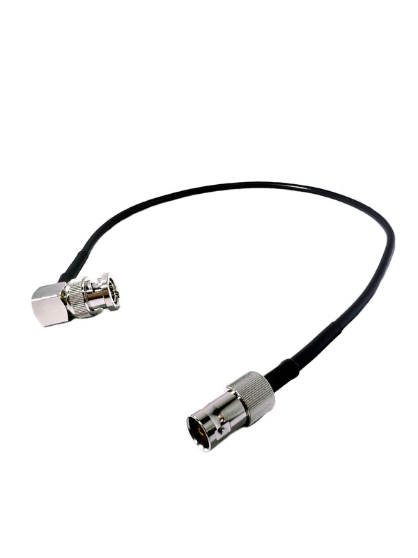 BNC Right Angle Male to BNC Straight Female HD-SDI 12G 4855R Belden Vi - Custom Cable Connection