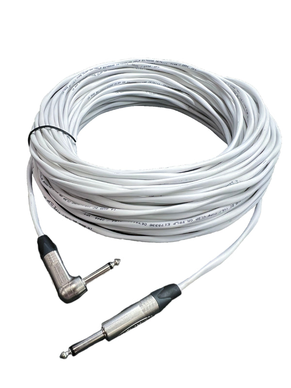 1/4" TS Right Angle to Straight Plenum Speaker Cable 14 AWG - Custom ...