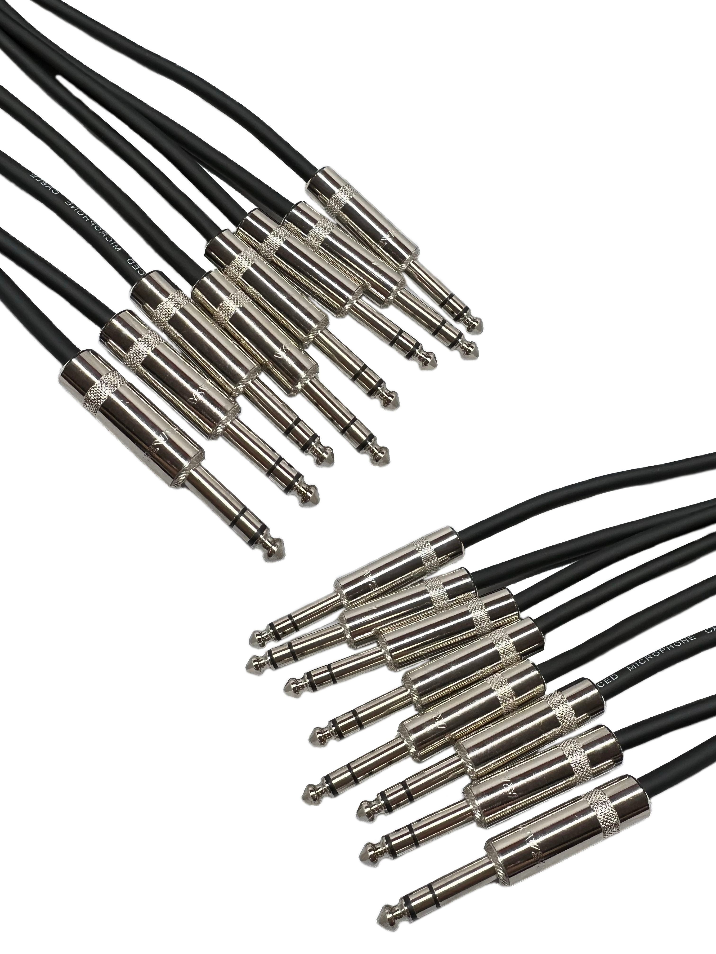 8 Channel 1/4 Inch TRS Male to Male Audio - Snake Cable – Custom Cable ...