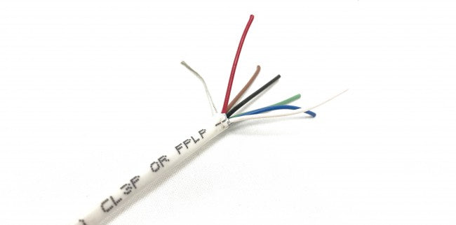 22 AWG 6 Conductor Stranded Shielded Plenum CMP Cable - Custom Cable Connection