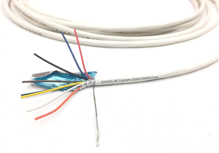 22 AWG 8 Conductor Stranded Shielded Plenum CMP Cable - Custom Cable ...