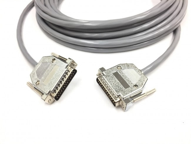 DB25 Male to DB25 Male Serial RS232 Extension Cable - 24 AWG - Custom ...