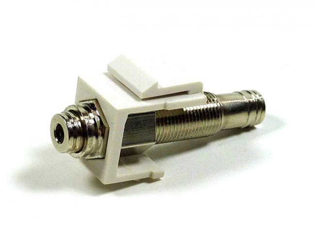 3.5MM TRRS Female to Female Keystone Keystone - White – Custom Cable ...