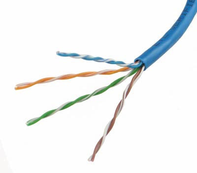 Cat5e UTP Solid Plenum Cable -1000ft Pull Box - Custom Cable Connection
