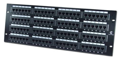 Cat5e Patch Panel 110 Block 568A & 568B Compatible (12, 24, 48 and 96 ...