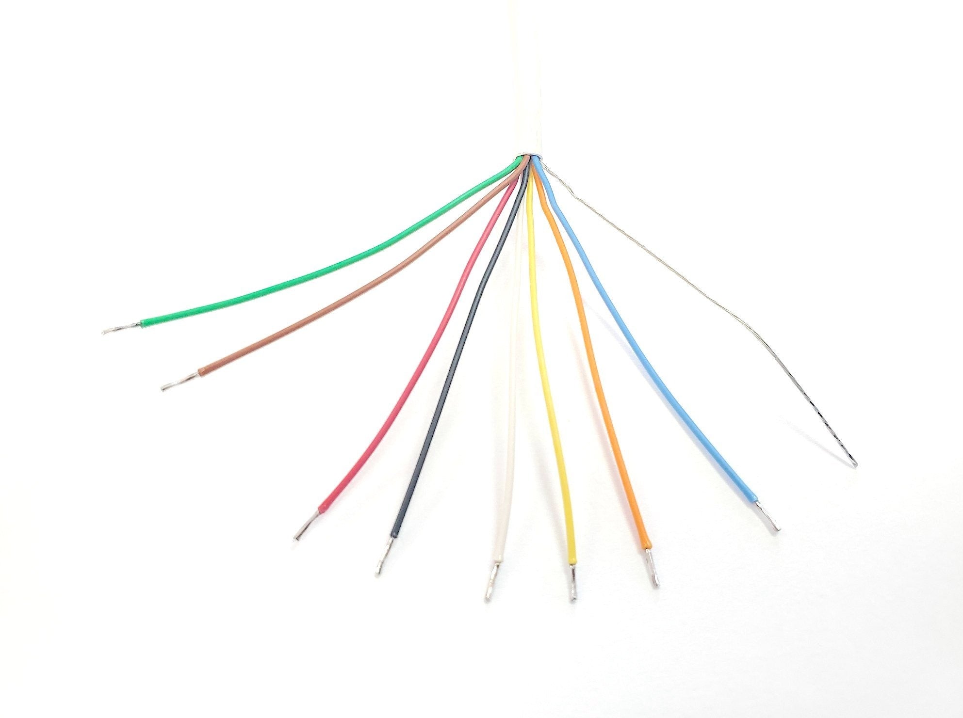 DB9 RS-232 Female to Blunt - All 9 Pins - 22 AWG Plenum - Serial Break ...