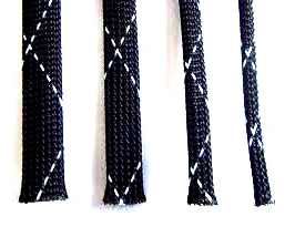 Flexible Mesh Sleeving Fire Rated - Black - .125" up to 1.75" – Custom ...