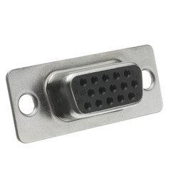 HD15 Female Solder D-Sub VGA Connector - Custom Cable Connection