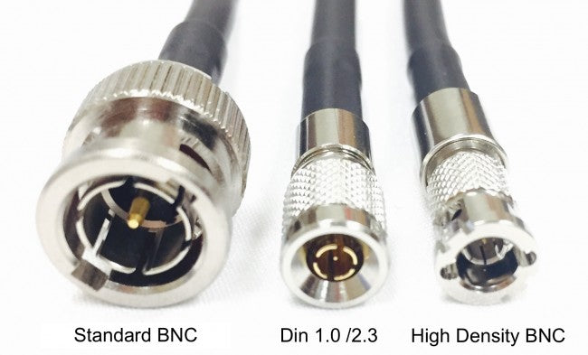 12G Rated BNC Male to High Density Micro BNC Right Angle HD-SDI Video ...