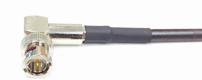 HD-SDI RG59 BNC Right Angle to BNC Right Angle 3GHZ Canare L-4CFB Cabl - Custom Cable Connection