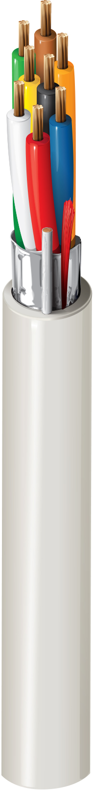 Belden 6506FE 22 AWG 8 Conductor Stranded Shielded Plenum CMP Cable ...